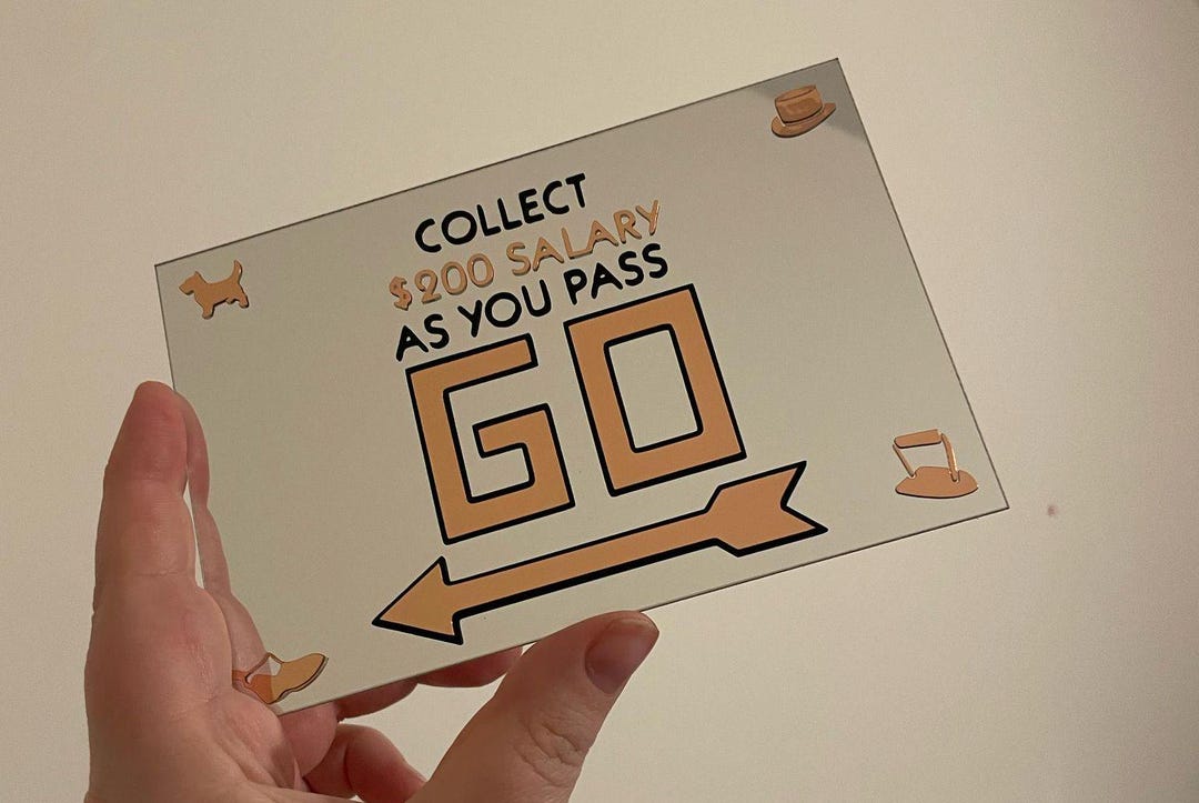 Monopoly – Hand-designed, Unique Fan Art Home Decor, Small Round Mirror ...