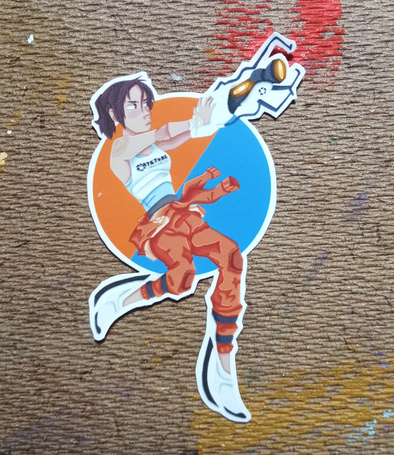Portal 1 and 2 Chell Sticker - Etsy