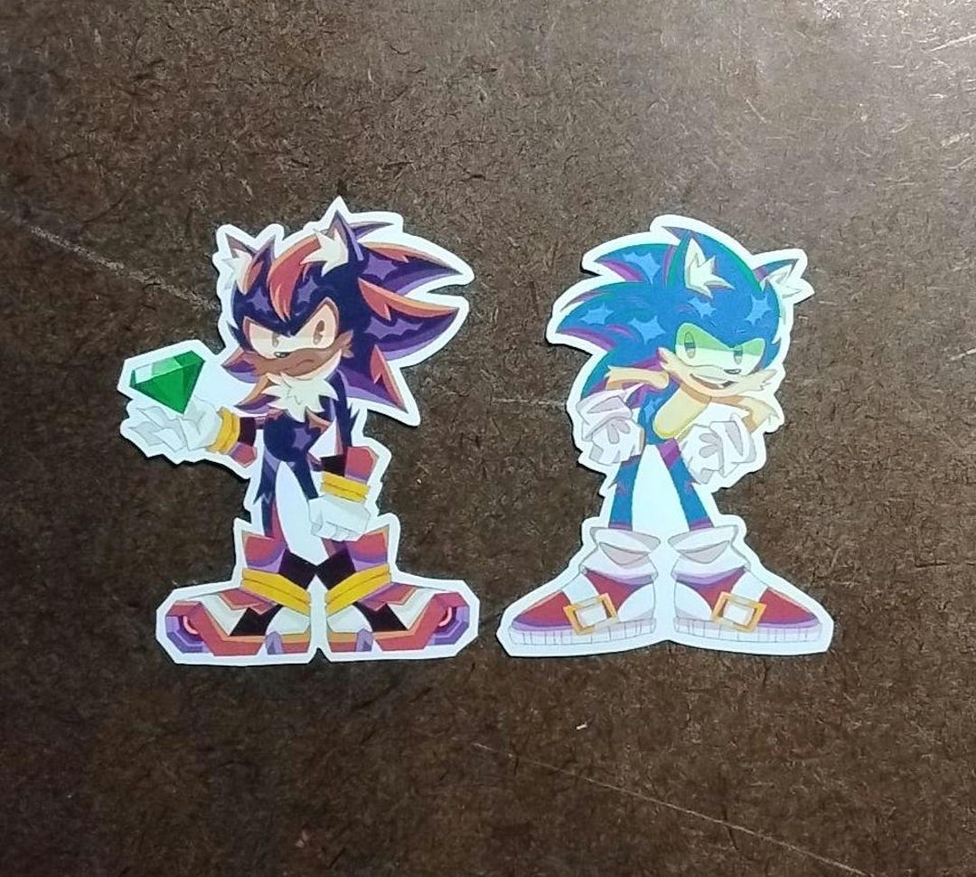 Sonic and Shadow Stickers - Etsy