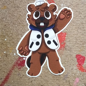 Bucky the Beaver Sticker - Etsy
