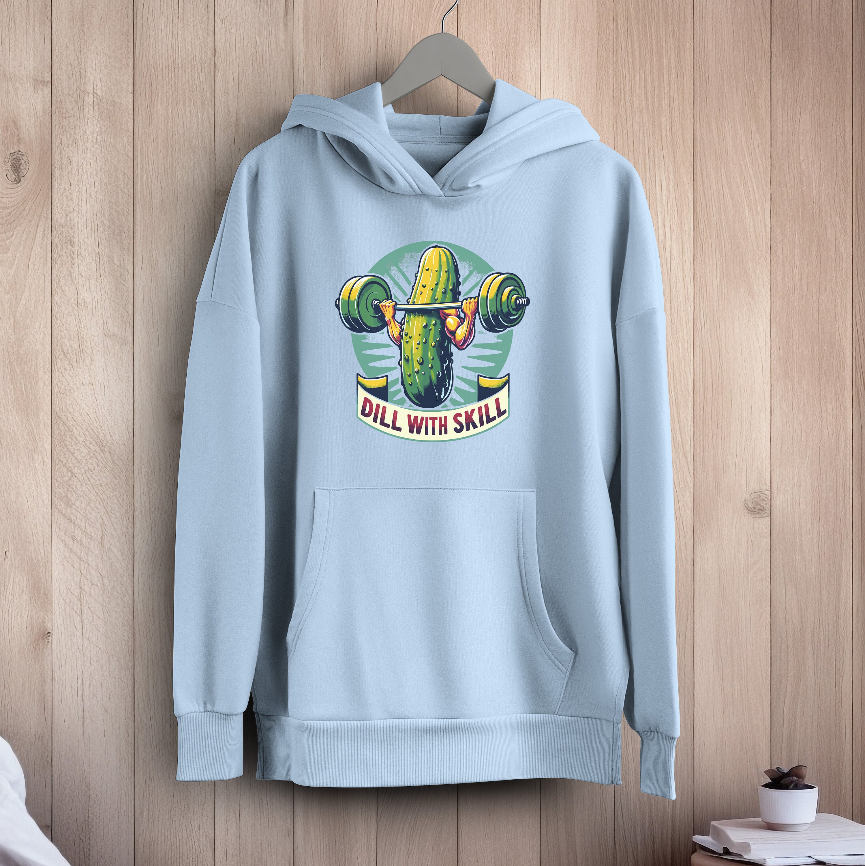 Athletic Heavy Lifting Pickle Dill With Skill Retro Hooded - Etsy