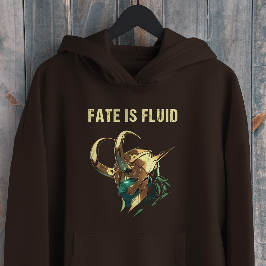 Loki Sweatshirt, Loki Hoodie, Loki Helmet Fate is Fluid, Vintage ...