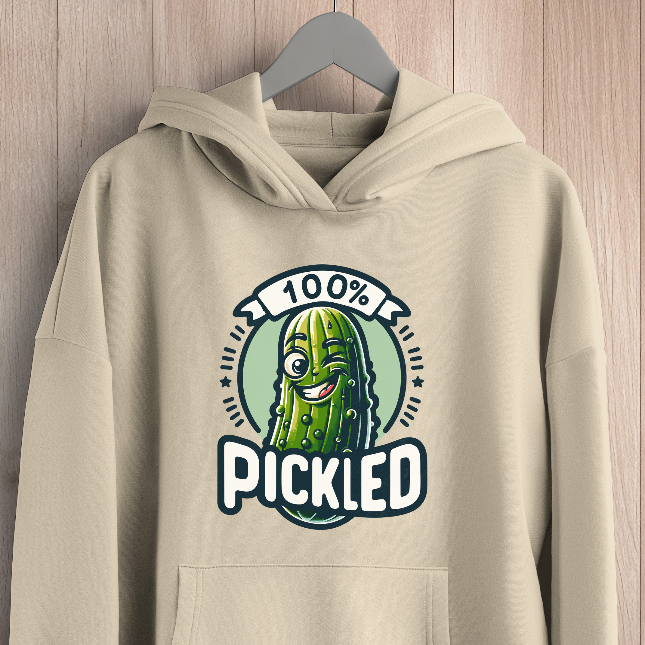 Funny Pickle 100% Pickled Groovy Hoodie, Vintage Sweater, Funny Trendy ...