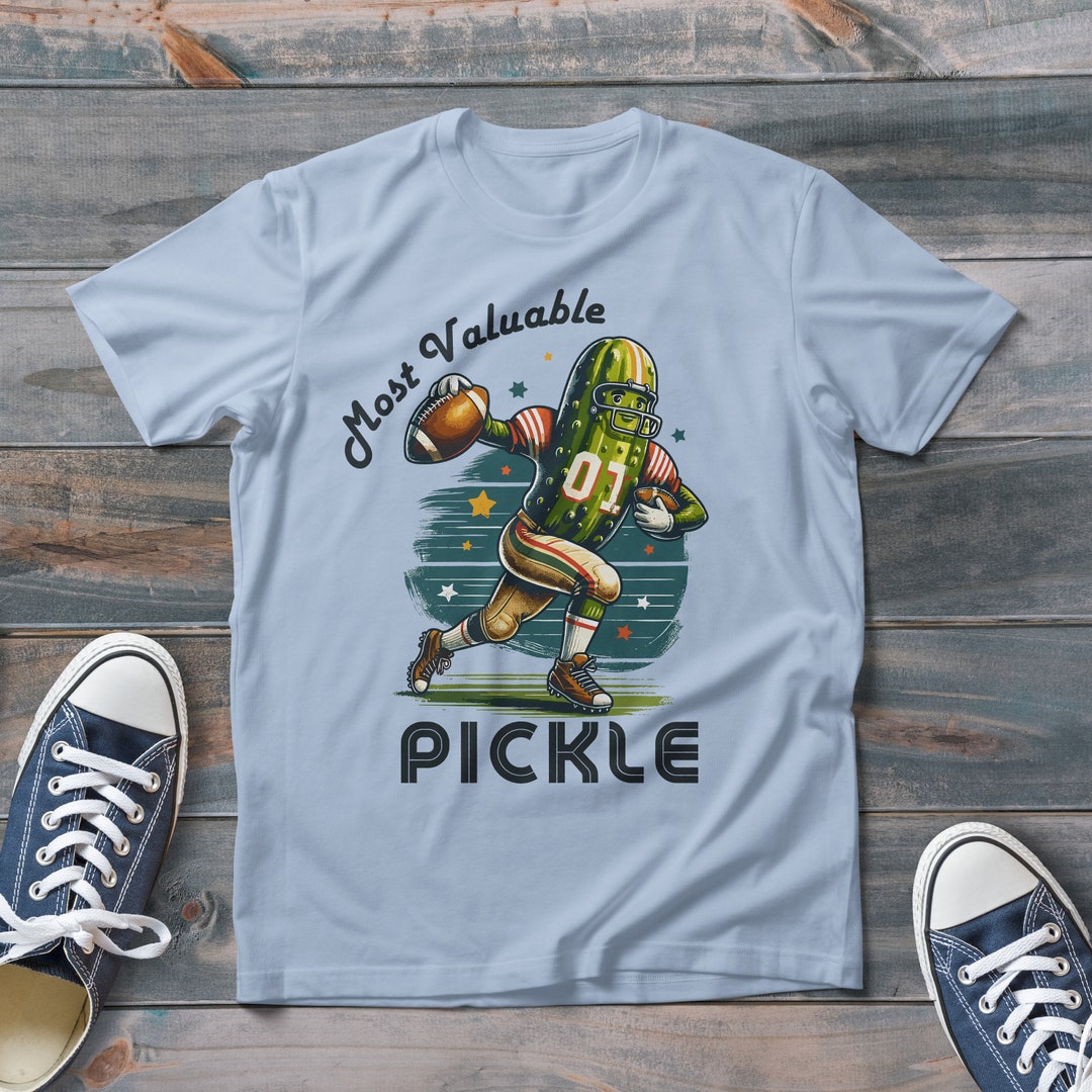 Pickle Playing Football Mvp Unisex T-shirt Vintage Vibe Tee - Etsy