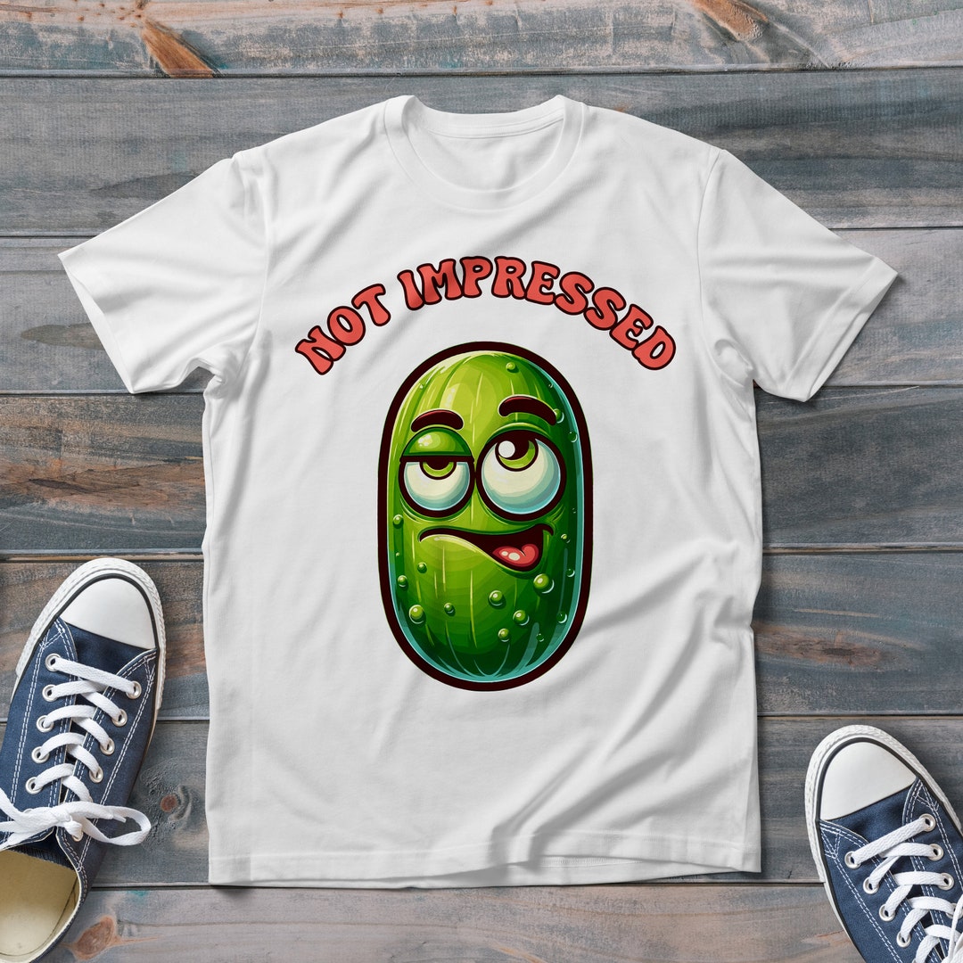 Pickle Eye Rolling Not Impressed Unisex T-shirt, Vintage Vibe Tee ...