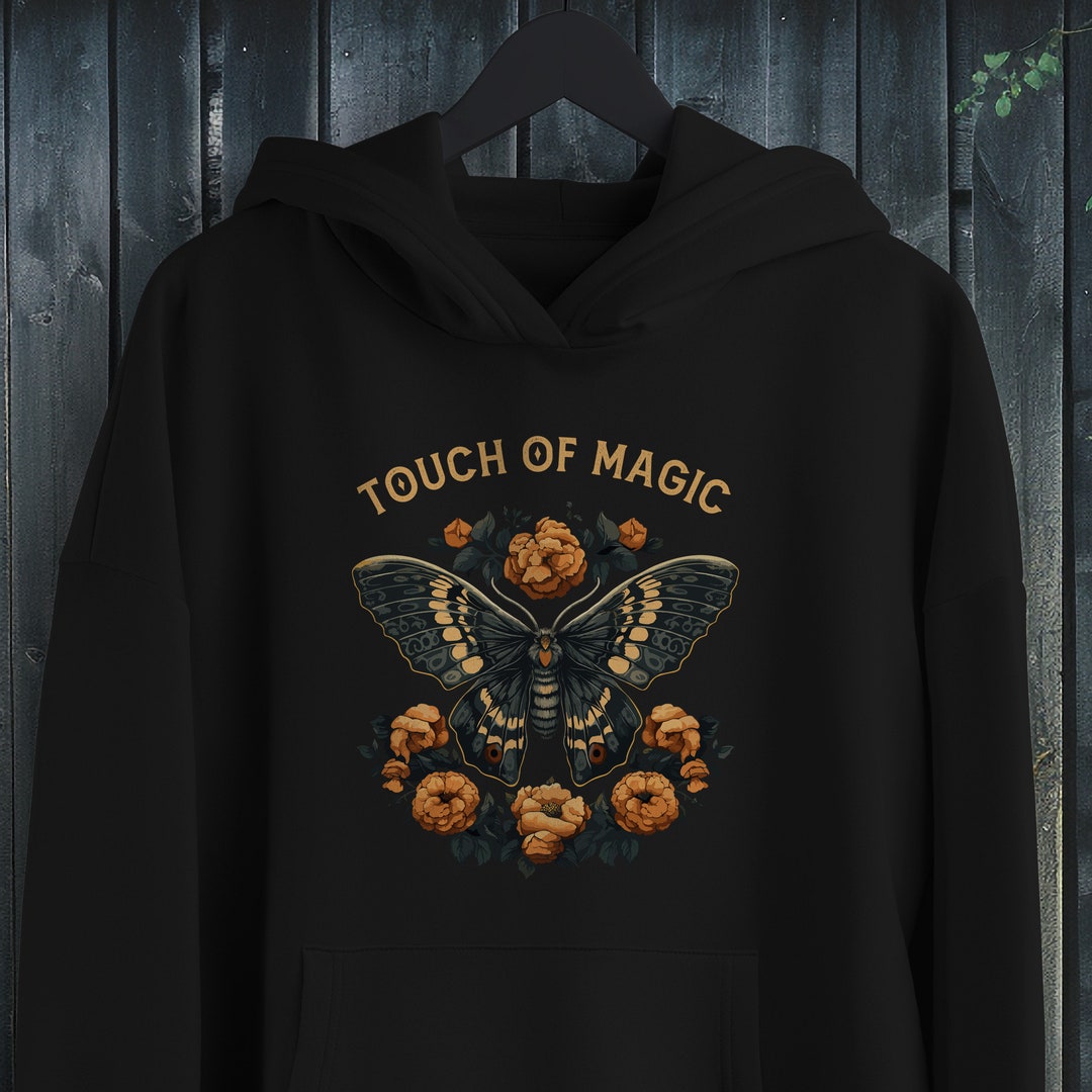 Death Moth With Flowers Touch of Magic Gothic Styled Unisex Cotton ...
