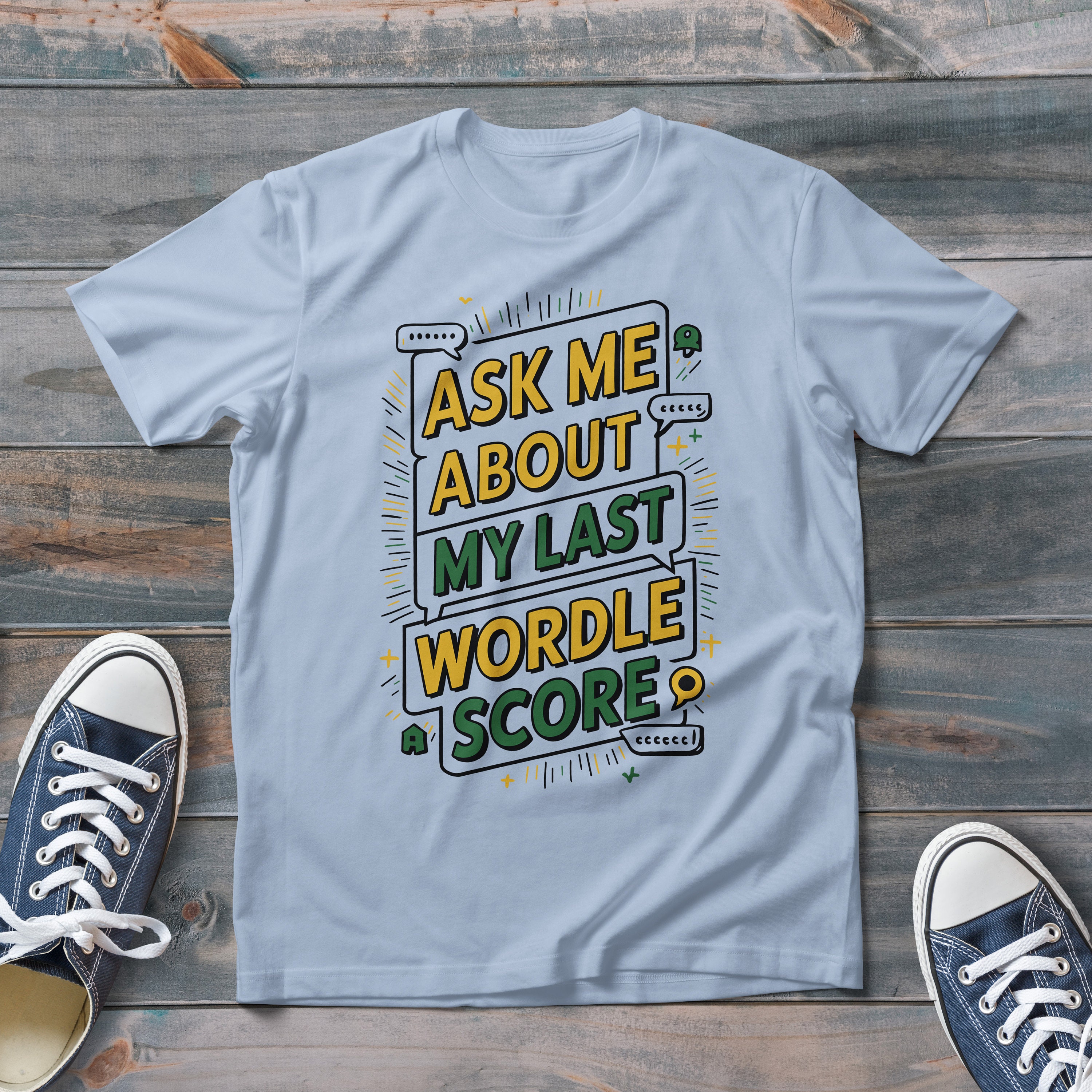 Wordle T-shirt, Ask About Wordle Shirt, Funny Wordle Game Tee, Gift for ...