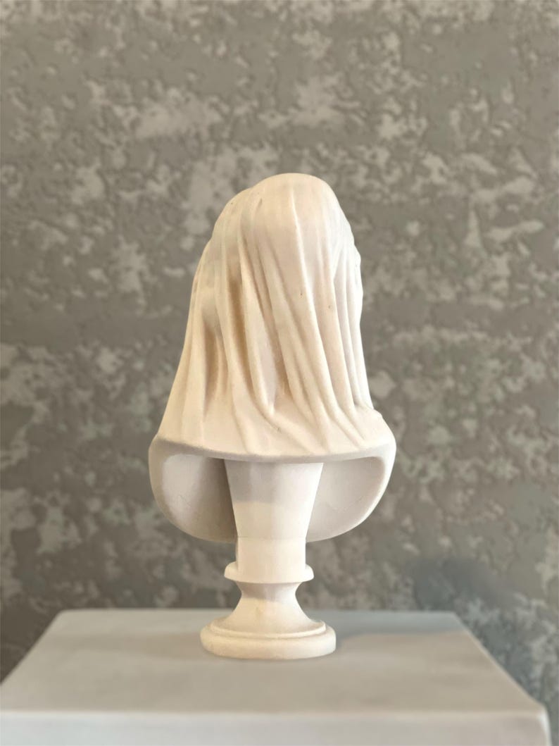 Veiled Lady Statue, Veiled Virgin Statue, Handmade Sculptures, Veiled ...