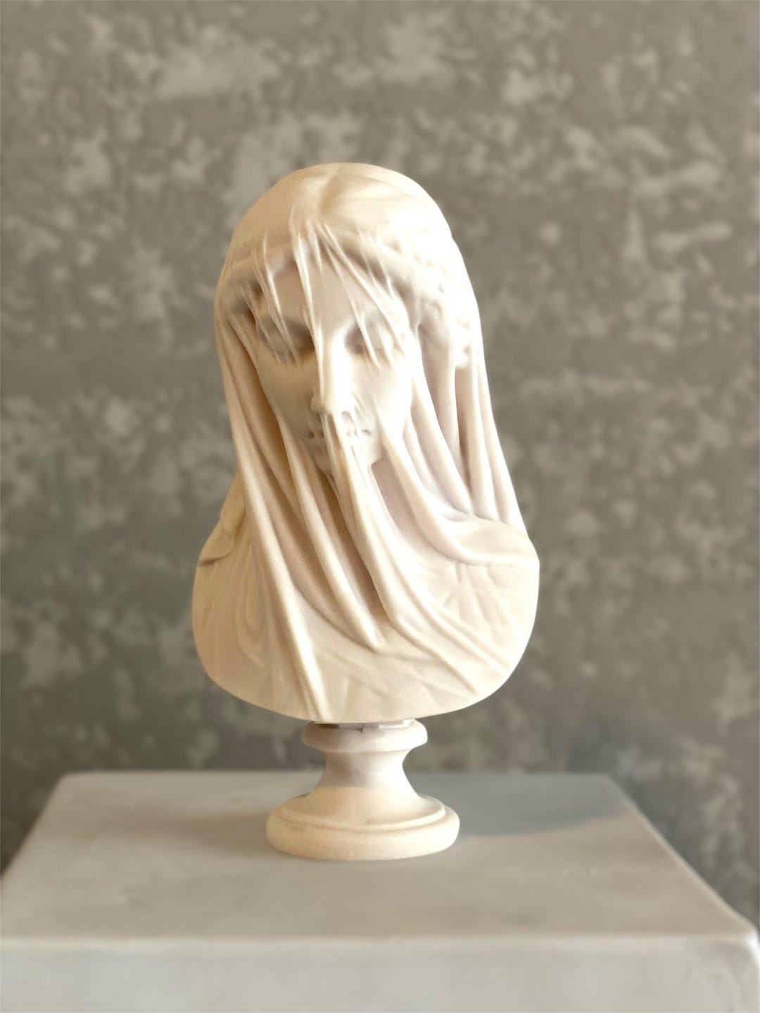 Veiled Lady Statue, Veiled Virgin Statue, Handmade Sculptures, Veiled ...