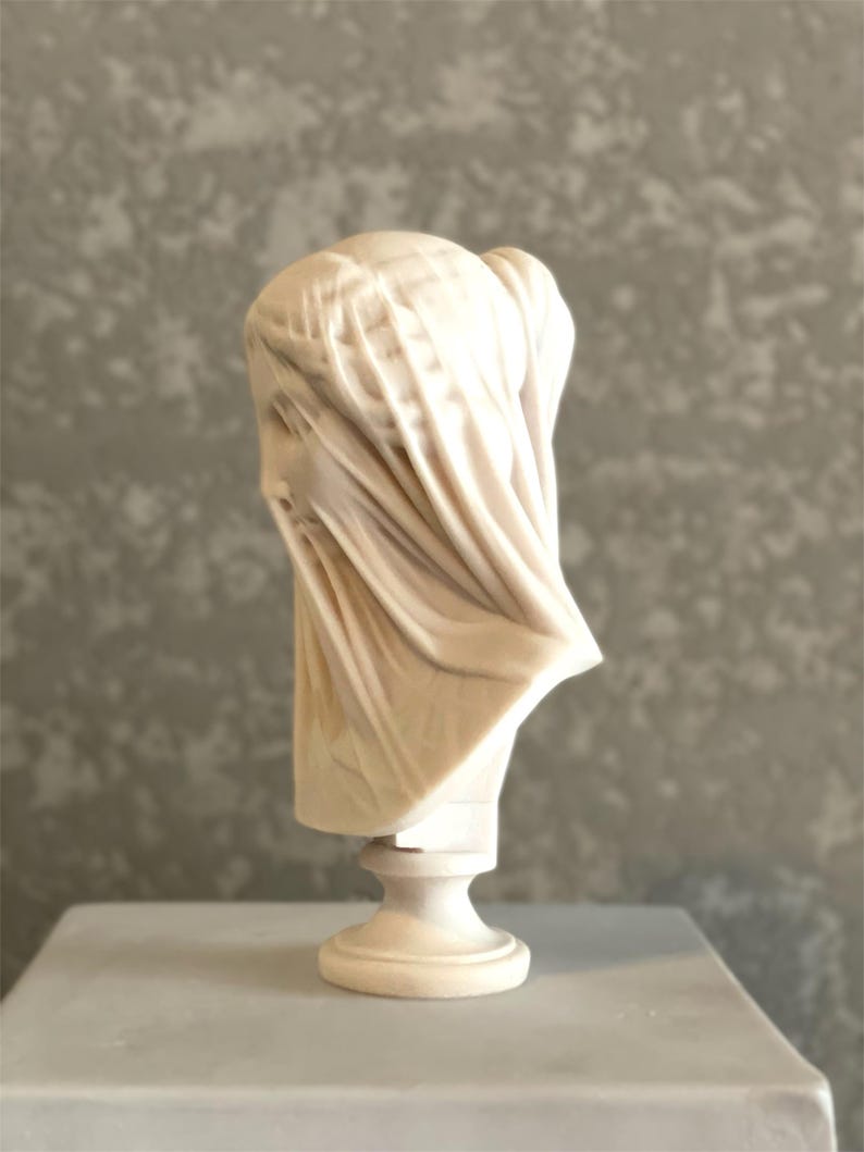 Veiled Lady Statue, Veiled Virgin Statue, Handmade Sculptures, Veiled ...