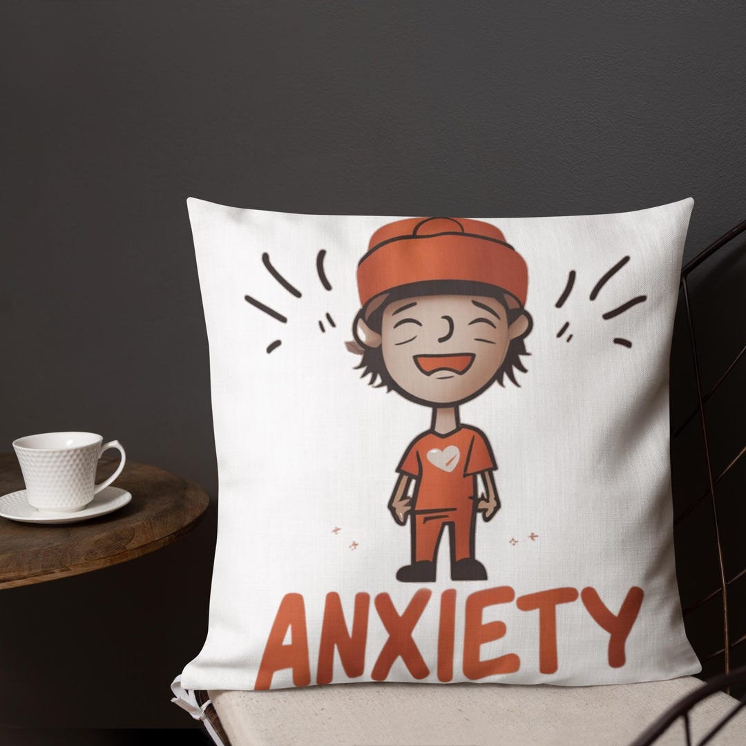 Mental Health Anxiety Pillow | Inside Out Inspired Cushion | "silence ...