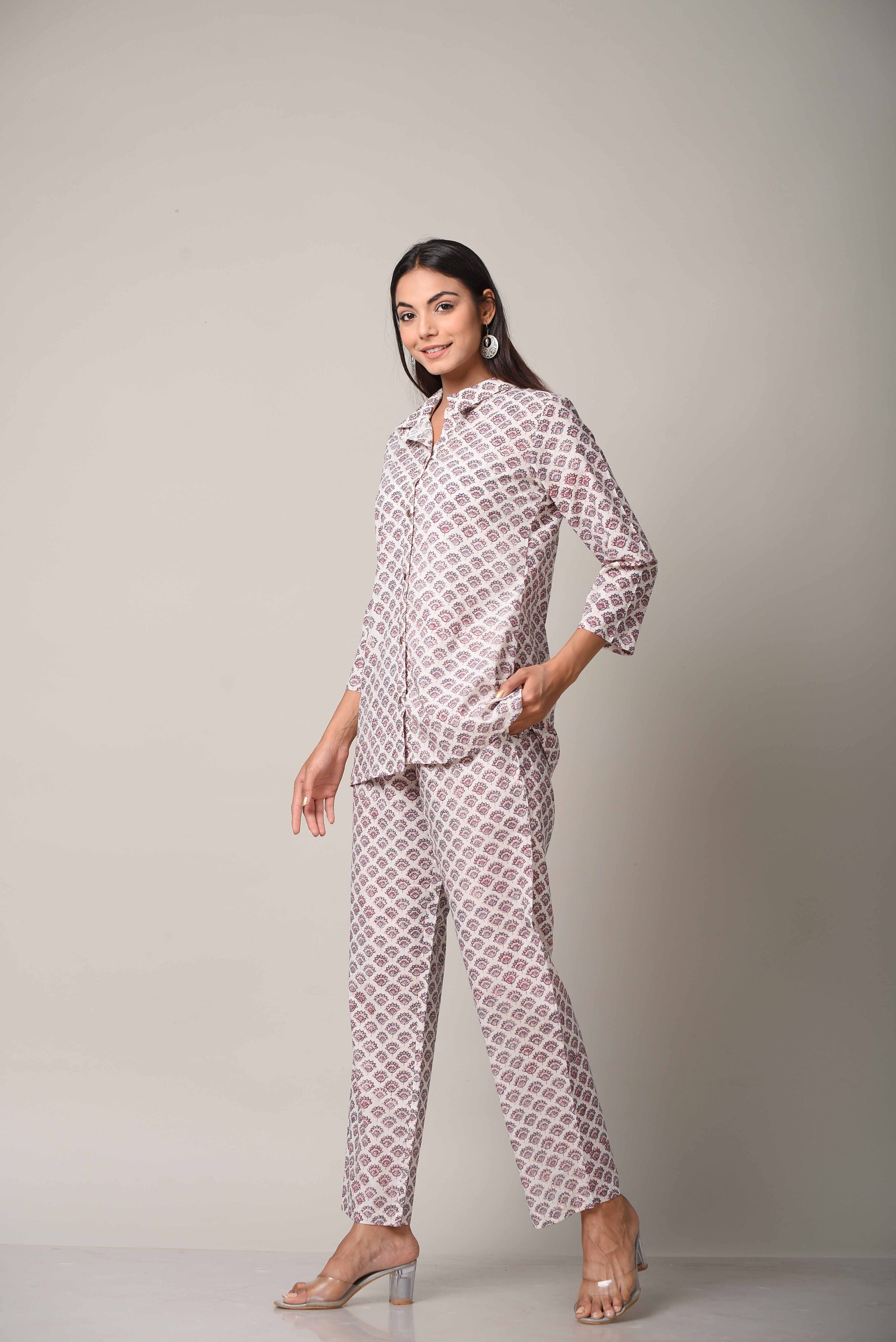Indian Hand Block Printed Comfy Lounge Wear, Pajamas/pure Cotton ...