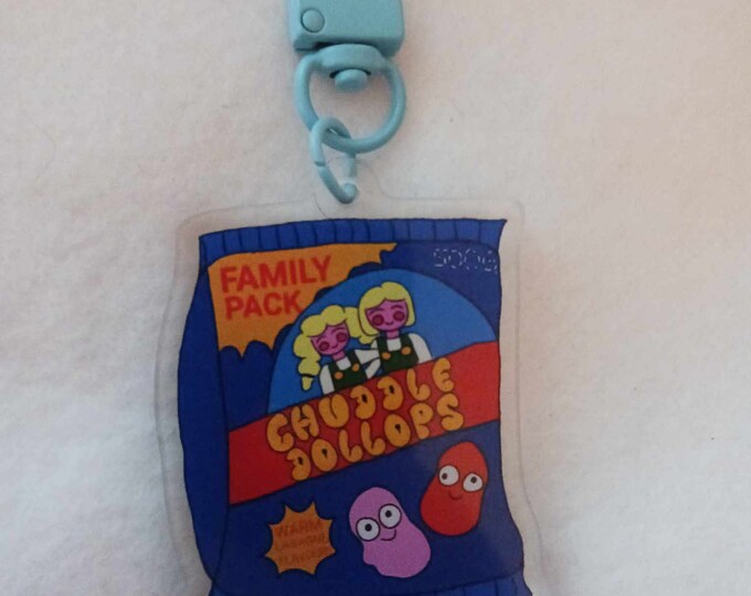 Don't Hug Me I'm Scared Inspired Chuddle Dollops Acrylic Charm Keychain ...