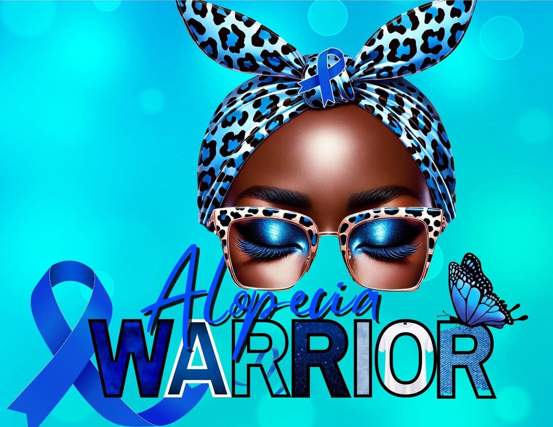 Alopecia Warrior Canva Design (editable) - Etsy