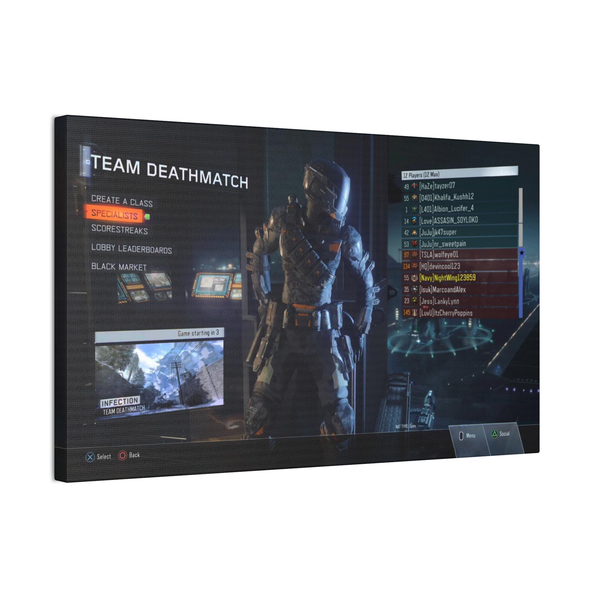 Call of Duty Black Ops 3 Lobby Loading Screen Canvas - Etsy