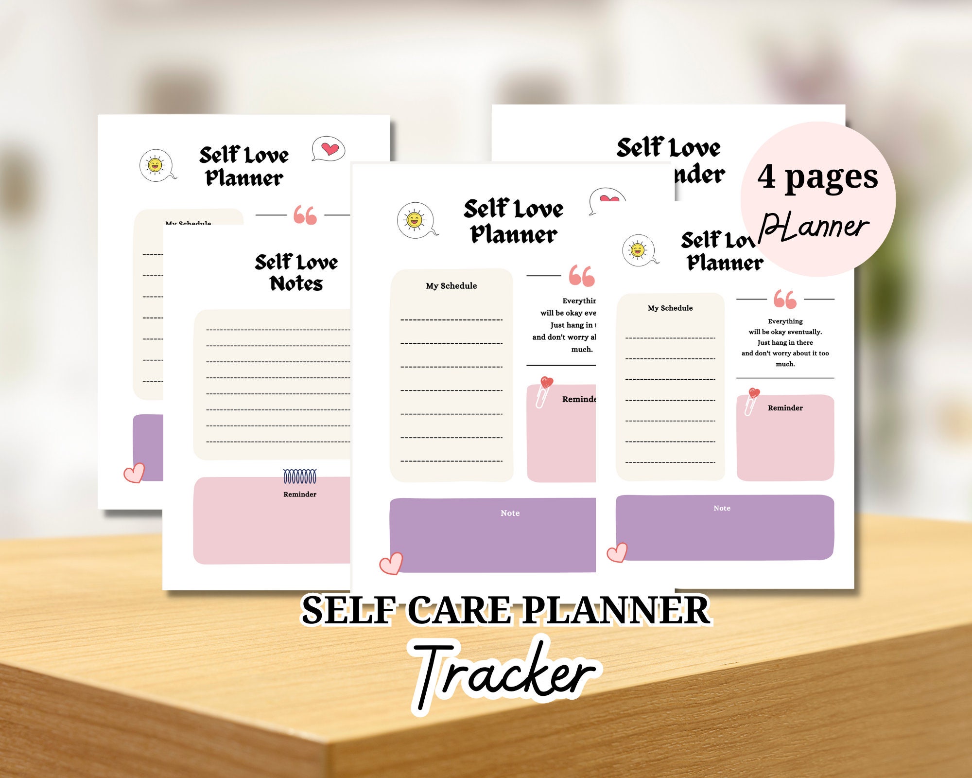 Personal Self Care Planner Self Care Tracker Self Love - Etsy