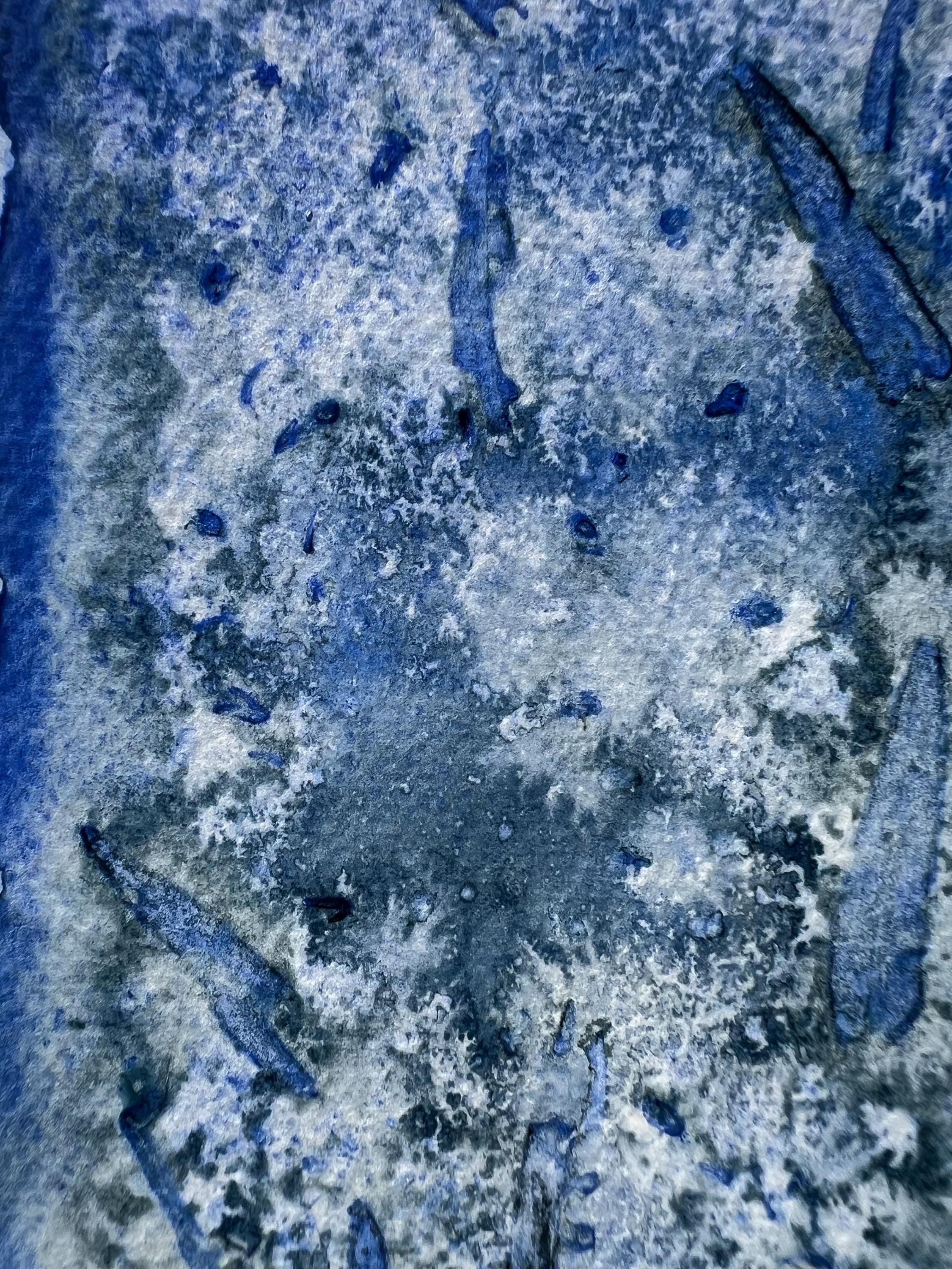 Original Watercolor blue in Nature Set of Two 4x6 Original Watercolor ...