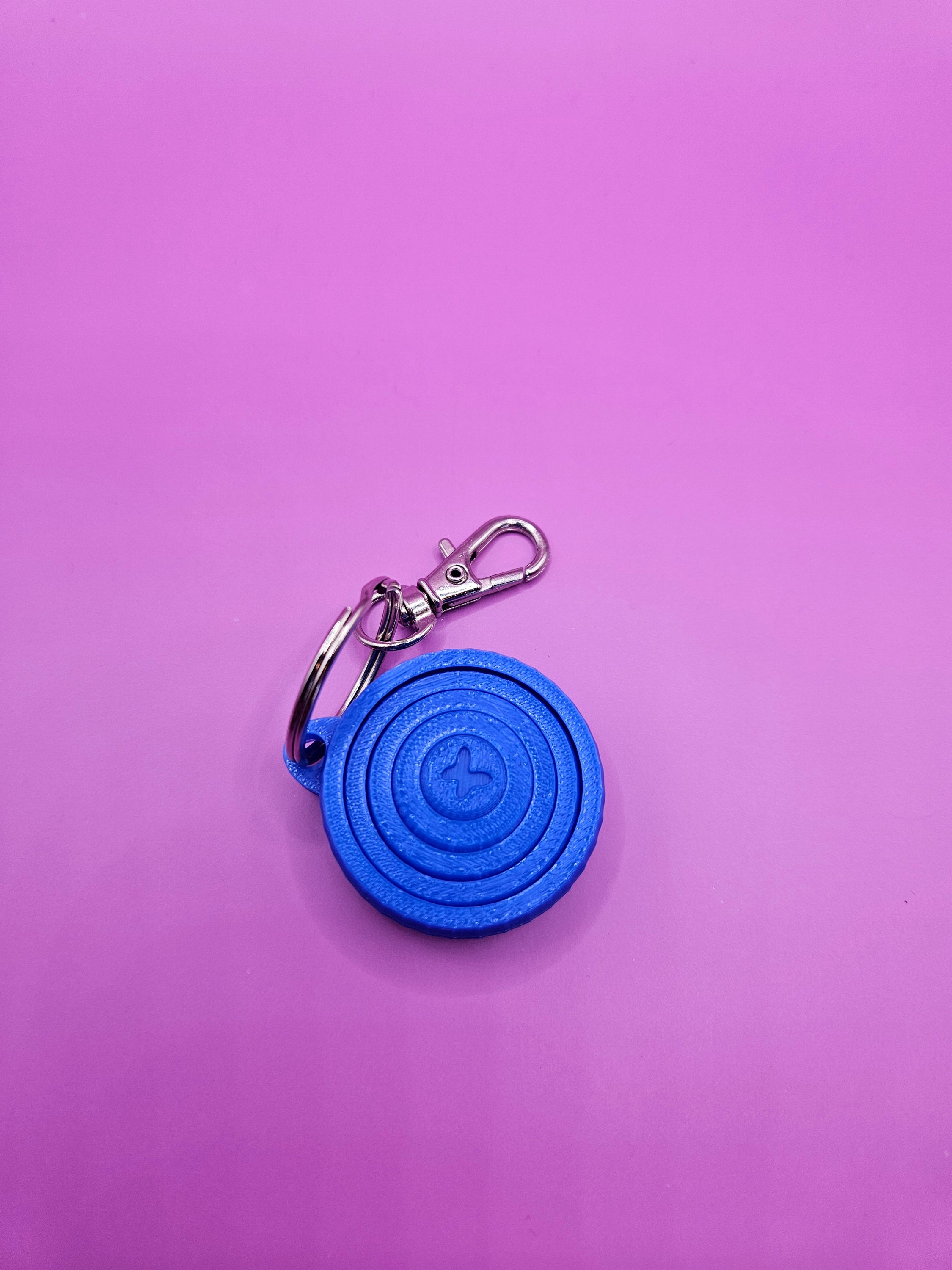 Keychain Fidget Spinner Gyroscope 3d Printed ADHD, ADD, Anxiety ...