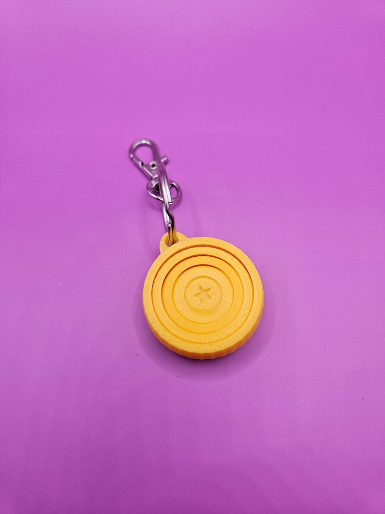 Keychain Fidget Spinner Gyroscope 3d Printed ADHD, ADD, Anxiety ...