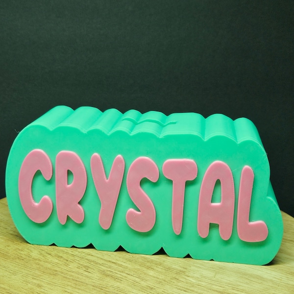 3d Printed Name Bank - Etsy
