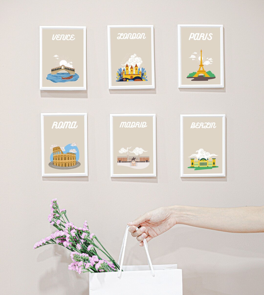 Country Poster Set of 6 Country Wall Art Country Print - Etsy