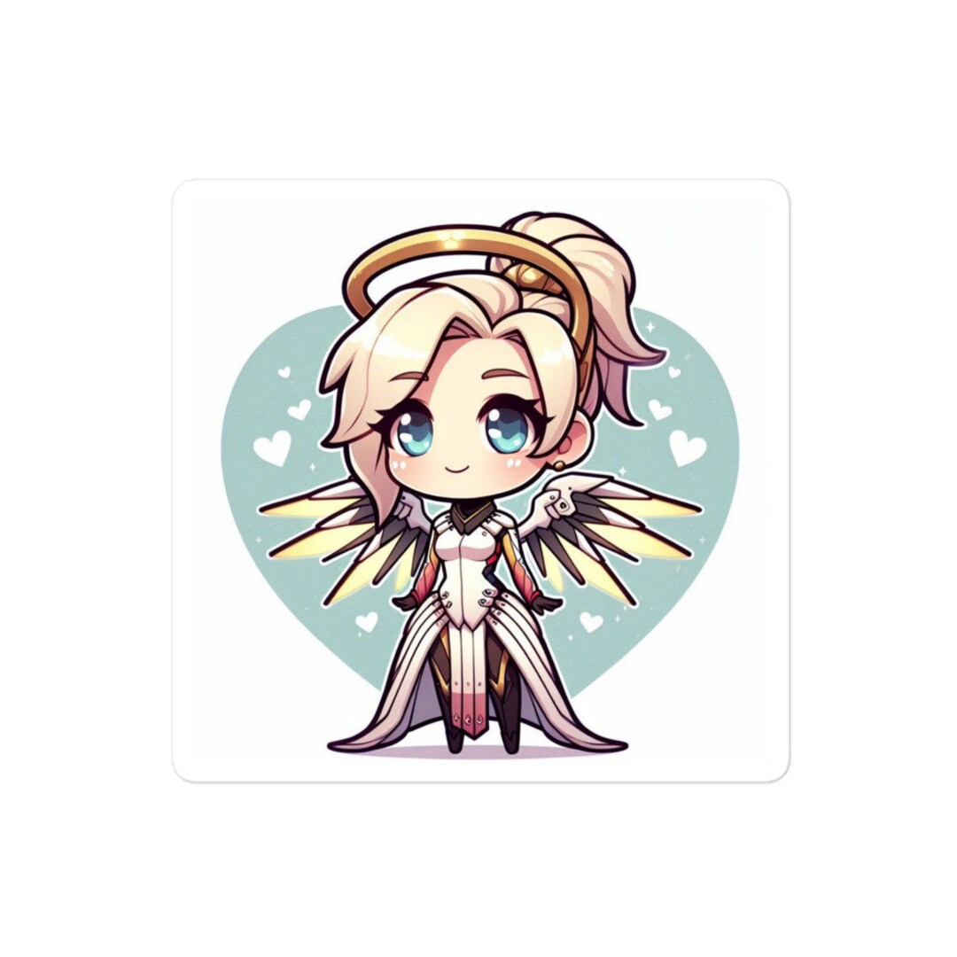 Overwatch Chibi Mercy Sticker - Etsy