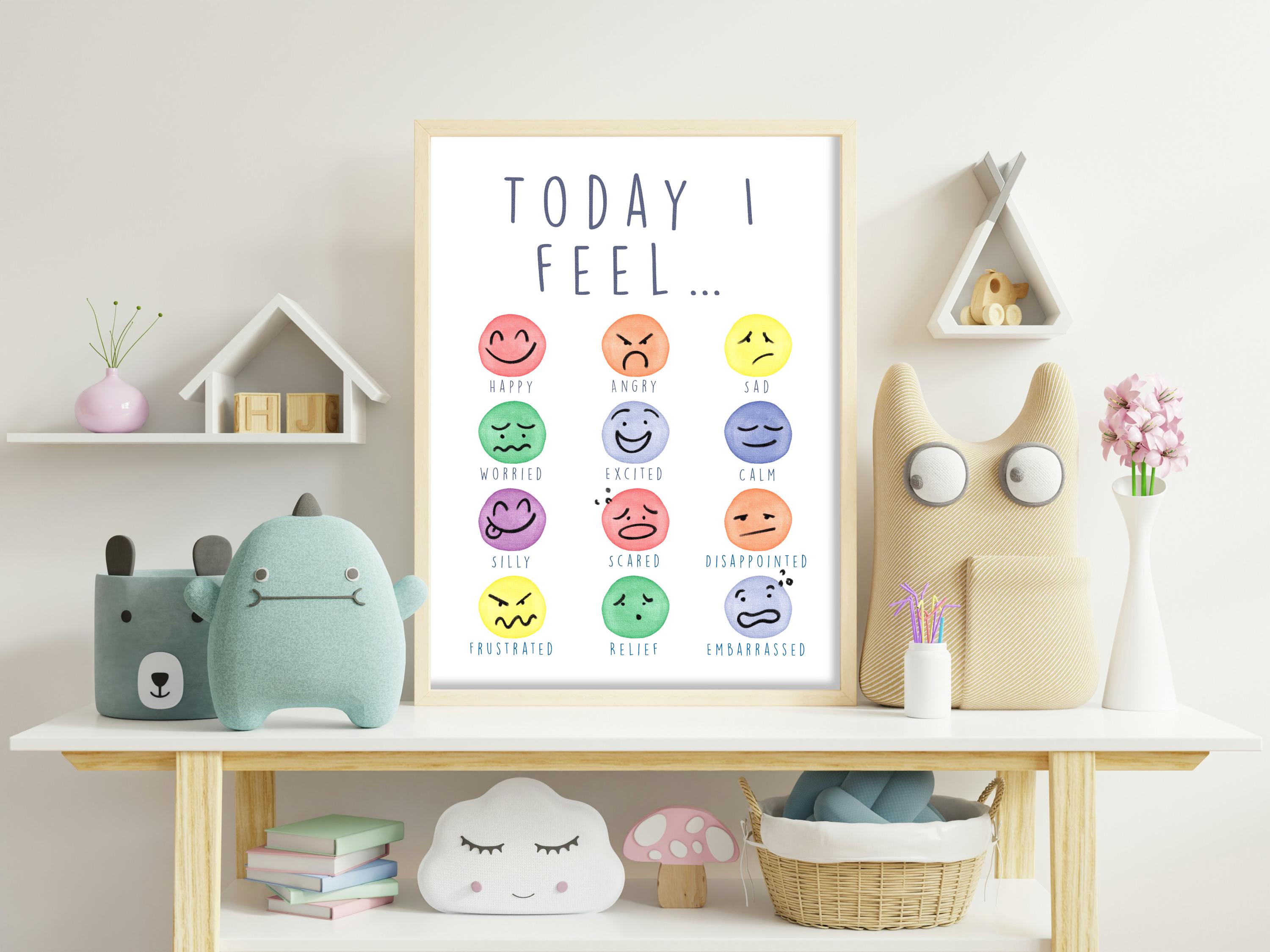 Emotions Poster for Toddlers | Feelings Chart | Educational Digital ...