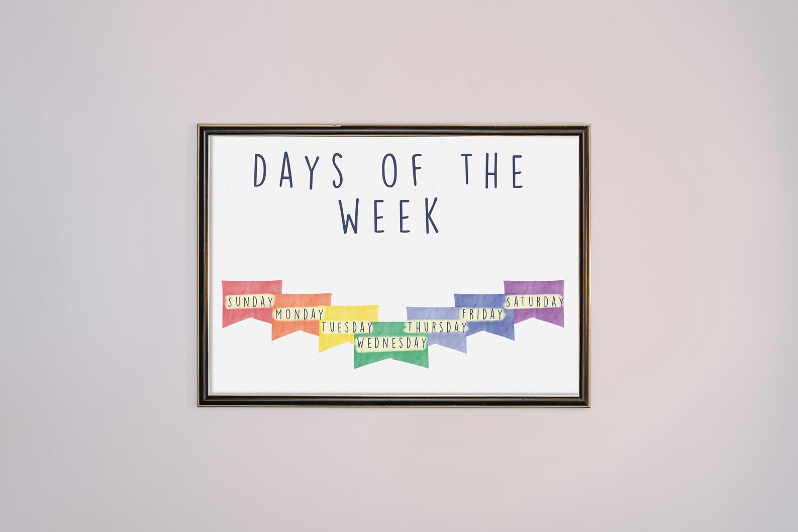 Days of the Week Poster for Toddlers | Educational Digital Download ...