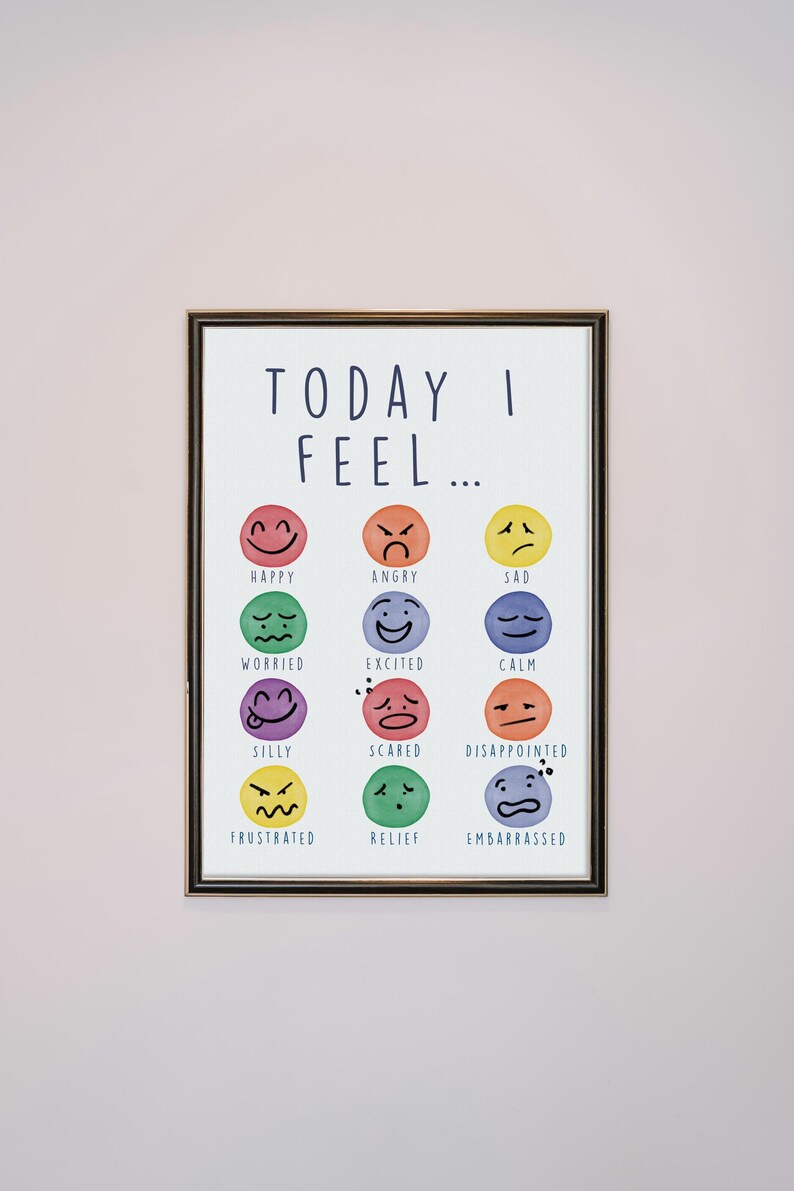 Emotions Poster for Toddlers | Feelings Chart | Educational Digital ...