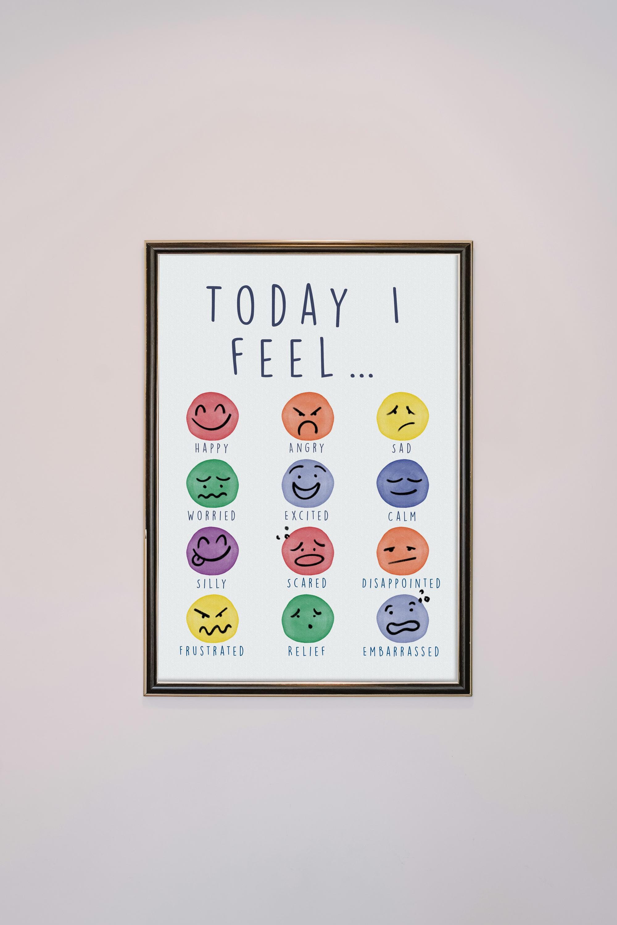 Emotions Poster for Toddlers | Feelings Chart | Educational Digital ...