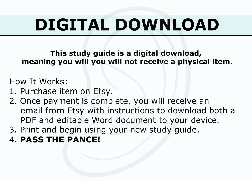 EENT Complete Study Guide / PANCE Blueprint / Chart / Physician ...
