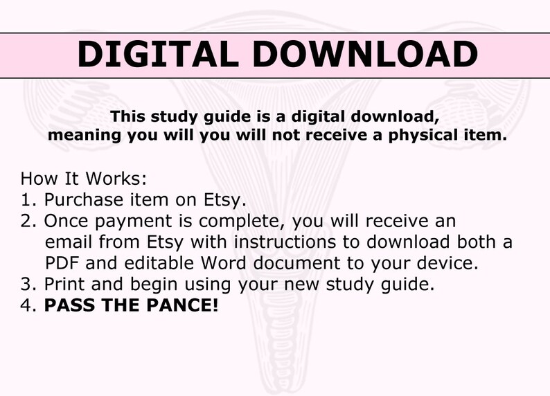 Reproductive System Complete Study Guide / PANCE Blueprint / OBGYN ...