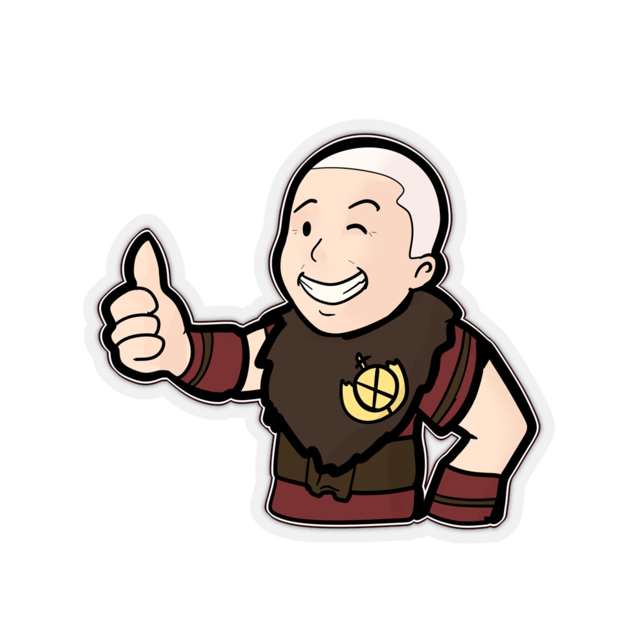 Caesar Fallout New Vegas Vault Boy Sticker - Etsy