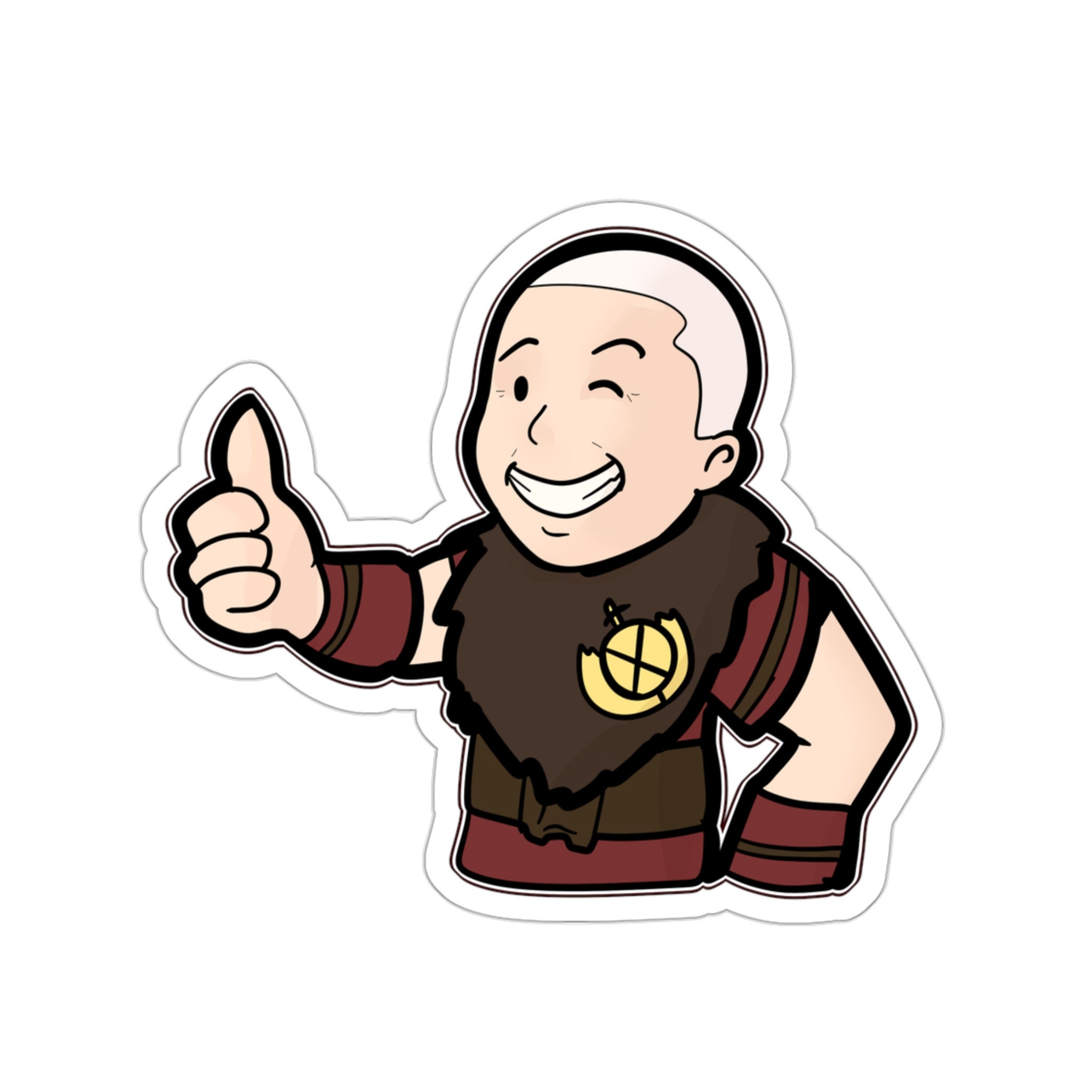Caesar Fallout New Vegas Vault Boy Sticker - Etsy