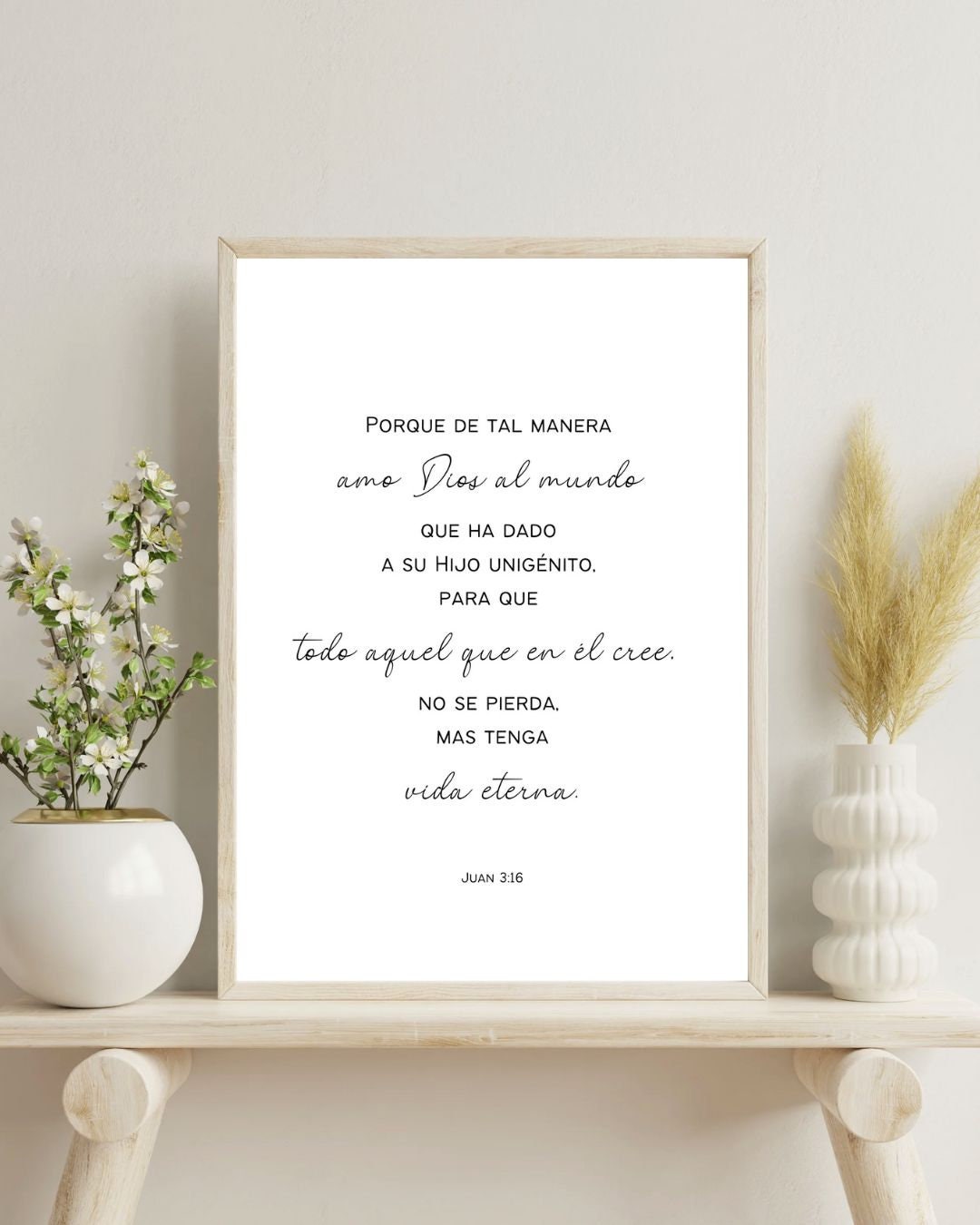 Juan 3:16 Spanish Bible Verse Printable Art (digital Download) - Etsy