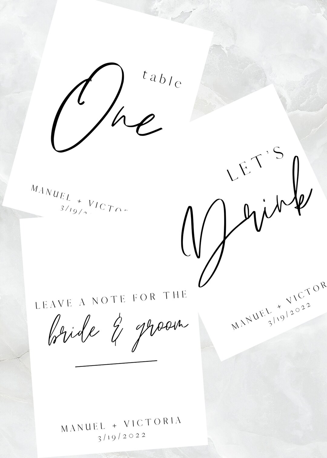 Wedding Reception Table Signs - Etsy