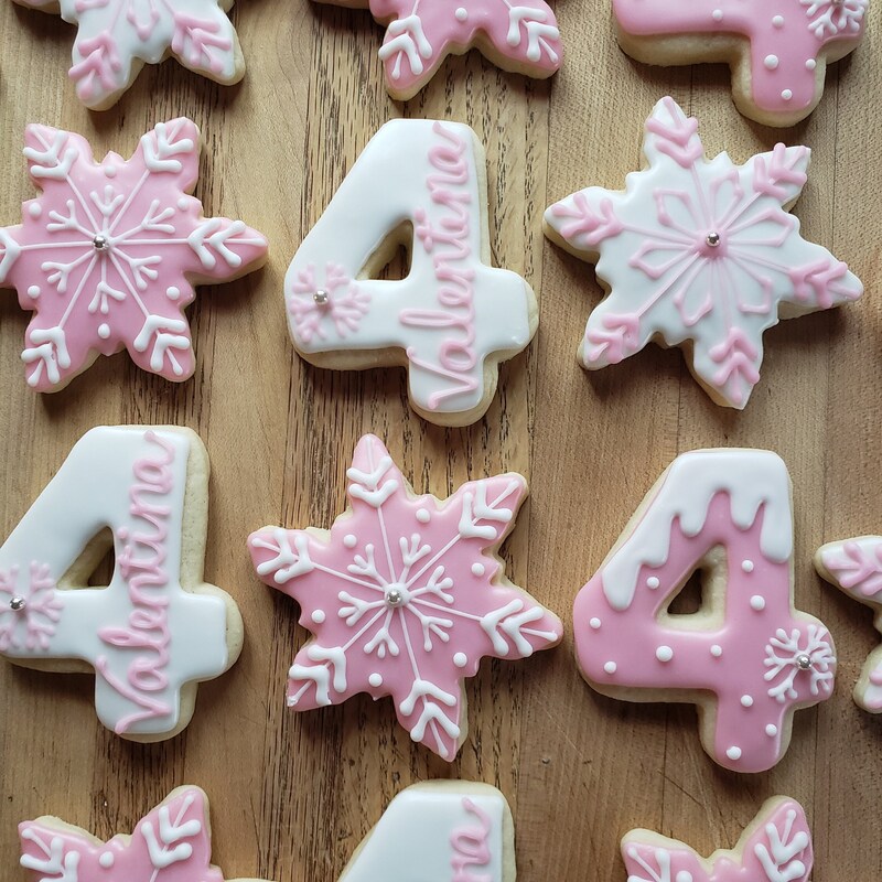 Snowflake Cookies - Etsy