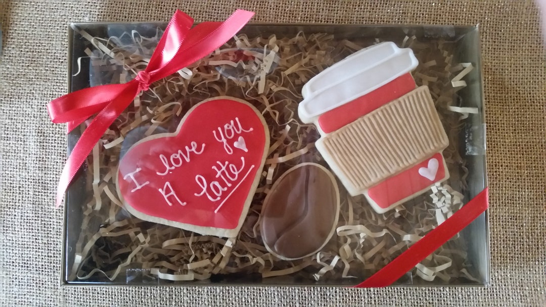 I Love You a Latte Cookies Latte Lovers Cookie Boxes I Love You a Latte ...