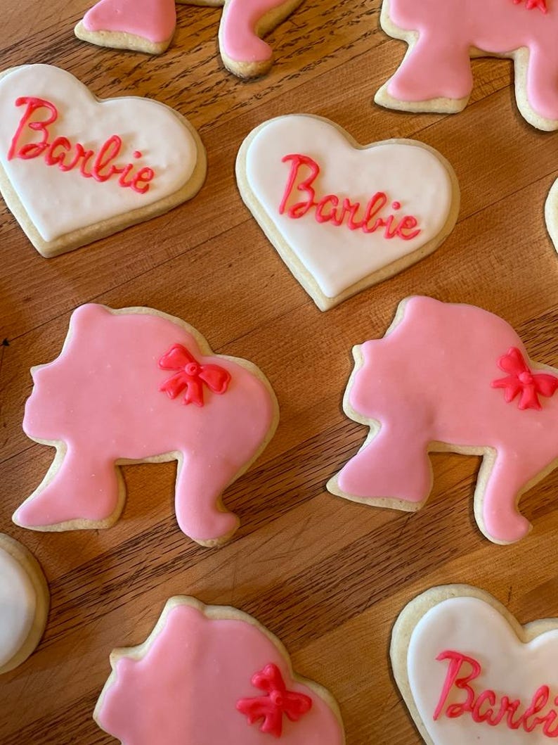 Barbie Cookies Birthday Barbie Theme Cookies Party Favors Barbie for ...