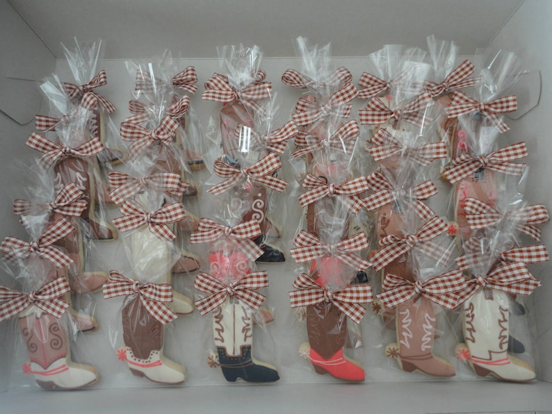 Cowboy Boots Cookies Western Theme Cookies Cowboy Boot Cookie Favors - Etsy