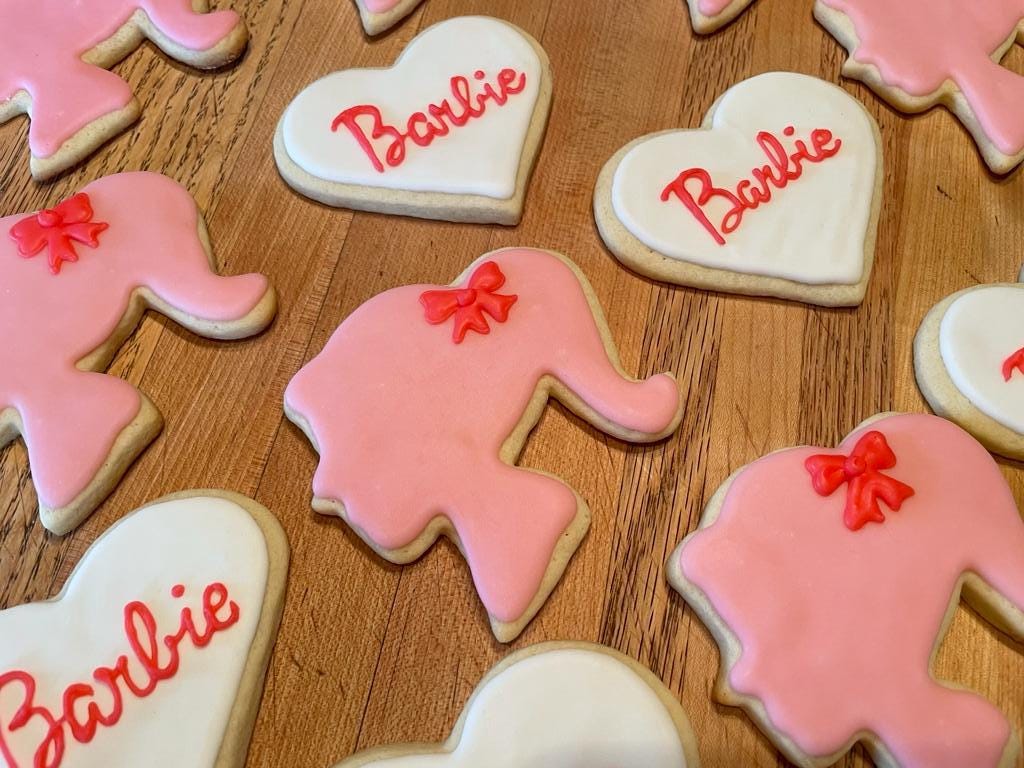 Barbie Cookies Birthday Barbie Theme Cookies Party Favors Barbie for ...