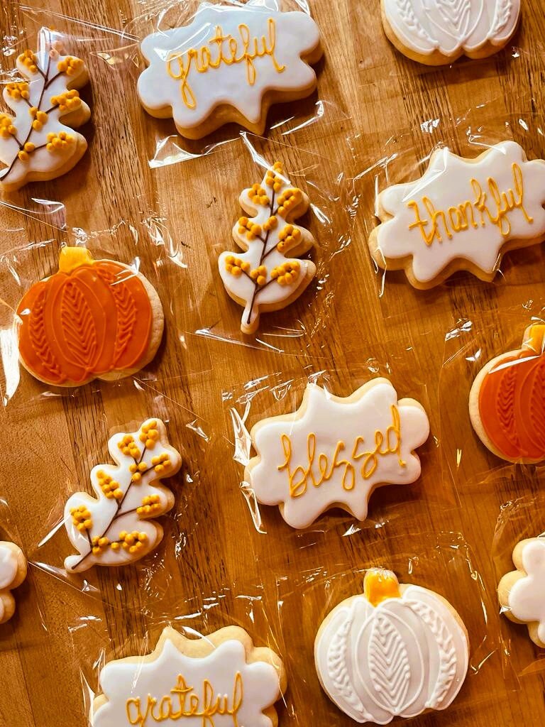 Fall Cookies Thanksgiving Cookies Autumn Cookies Pumpkin Blessed ...