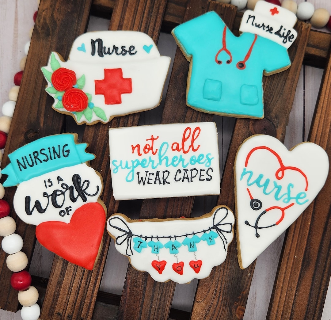 Nurse Appreciation Cookies, Nurse Gift, First Responder, Thank You Gift ...