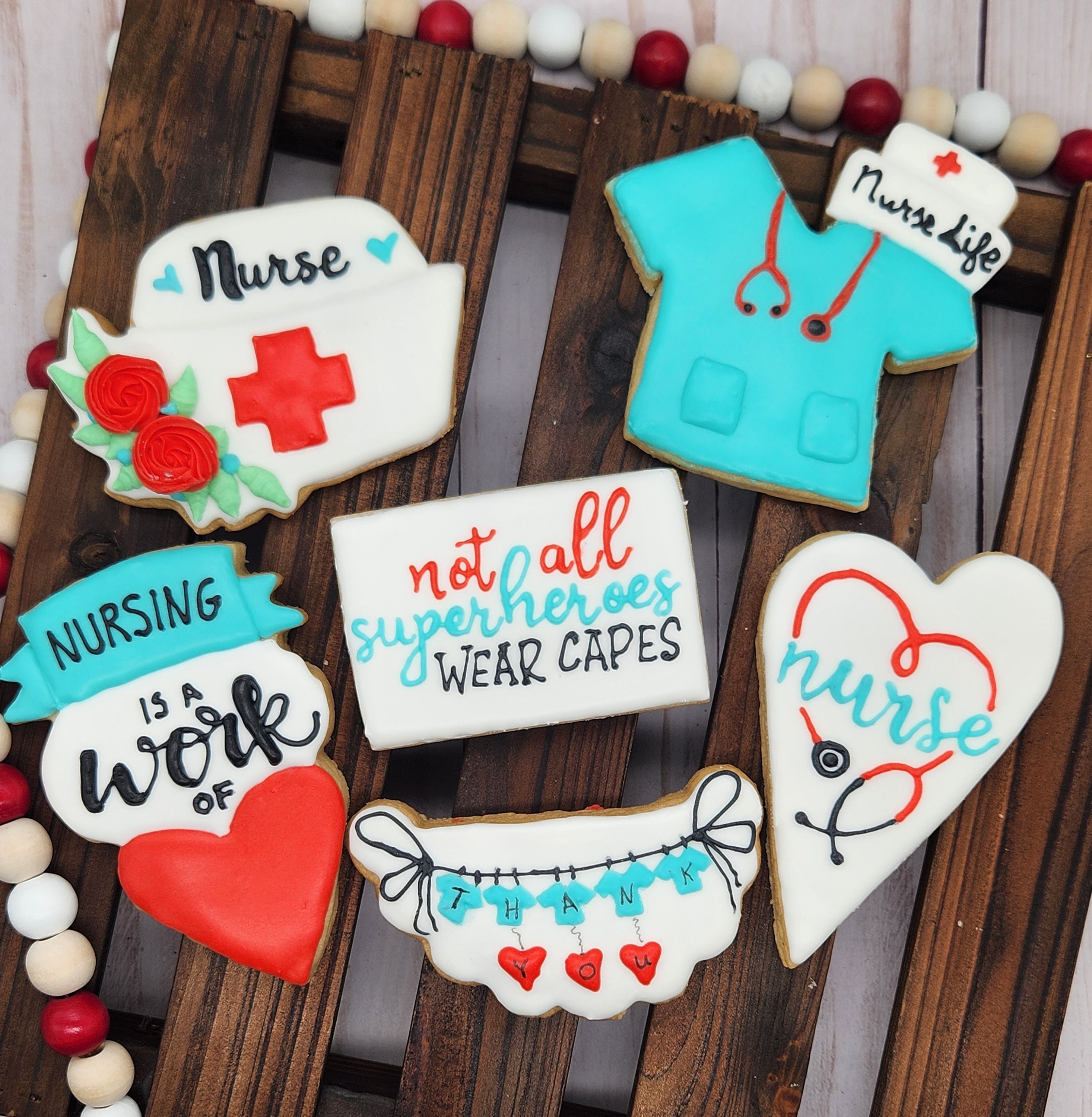 Nurse Appreciation Cookies, Nurse Gift, First Responder, Thank You Gift ...