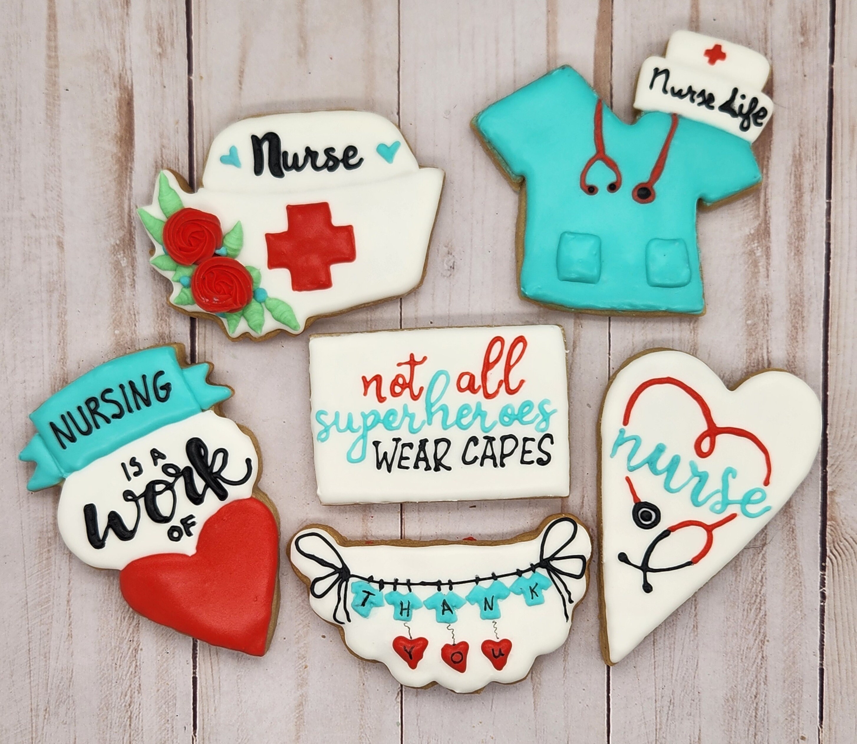 Nurse Appreciation Cookies, Nurse Gift, First Responder, Thank You Gift ...