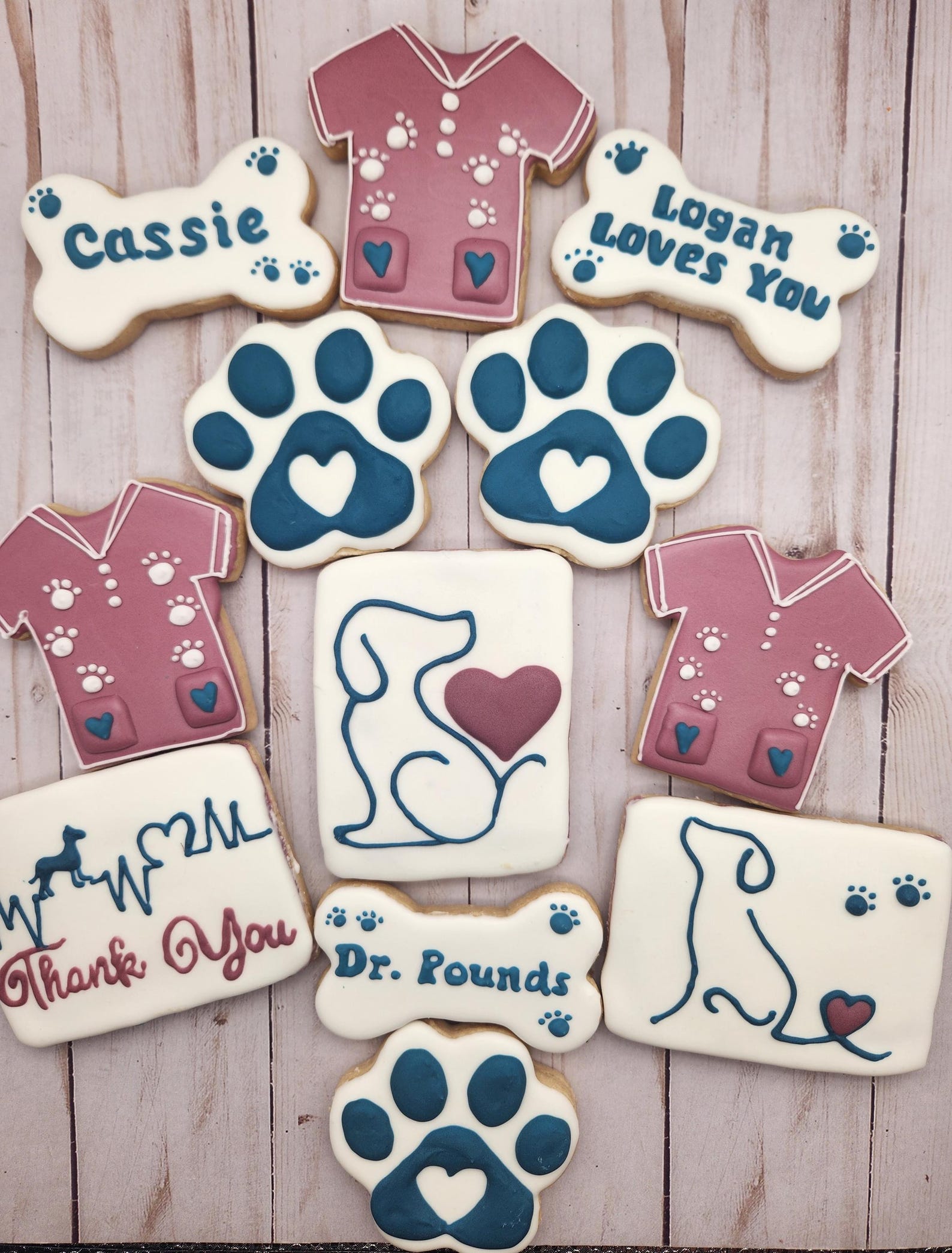 Veterinary Cookies, Thank You Vet Cookies, Dog Cookies, Gift for Vet ...
