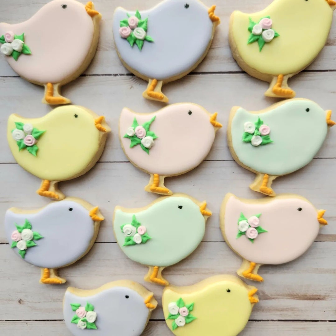 Easter Cookies, Decorated Easter Cookies, Easter Chick 1 Doz - Etsy