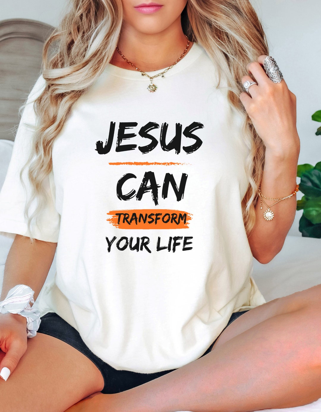 Christian Shirt Jesus Can Transform Your Life Religious - Etsy