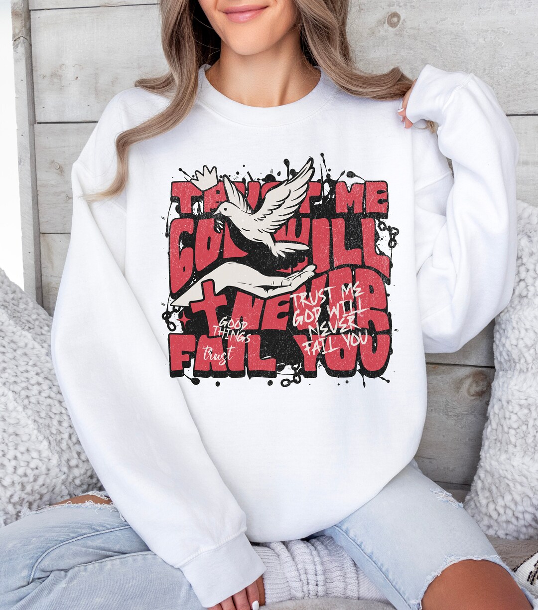 Christian Sweatshirt Religious Sweatshirt Apparel Christian - Etsy