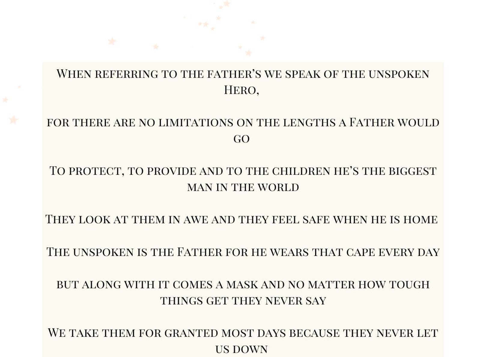 Fathers Poem - by Havva Ramadan, Downloadable Digital Art of Poem ...